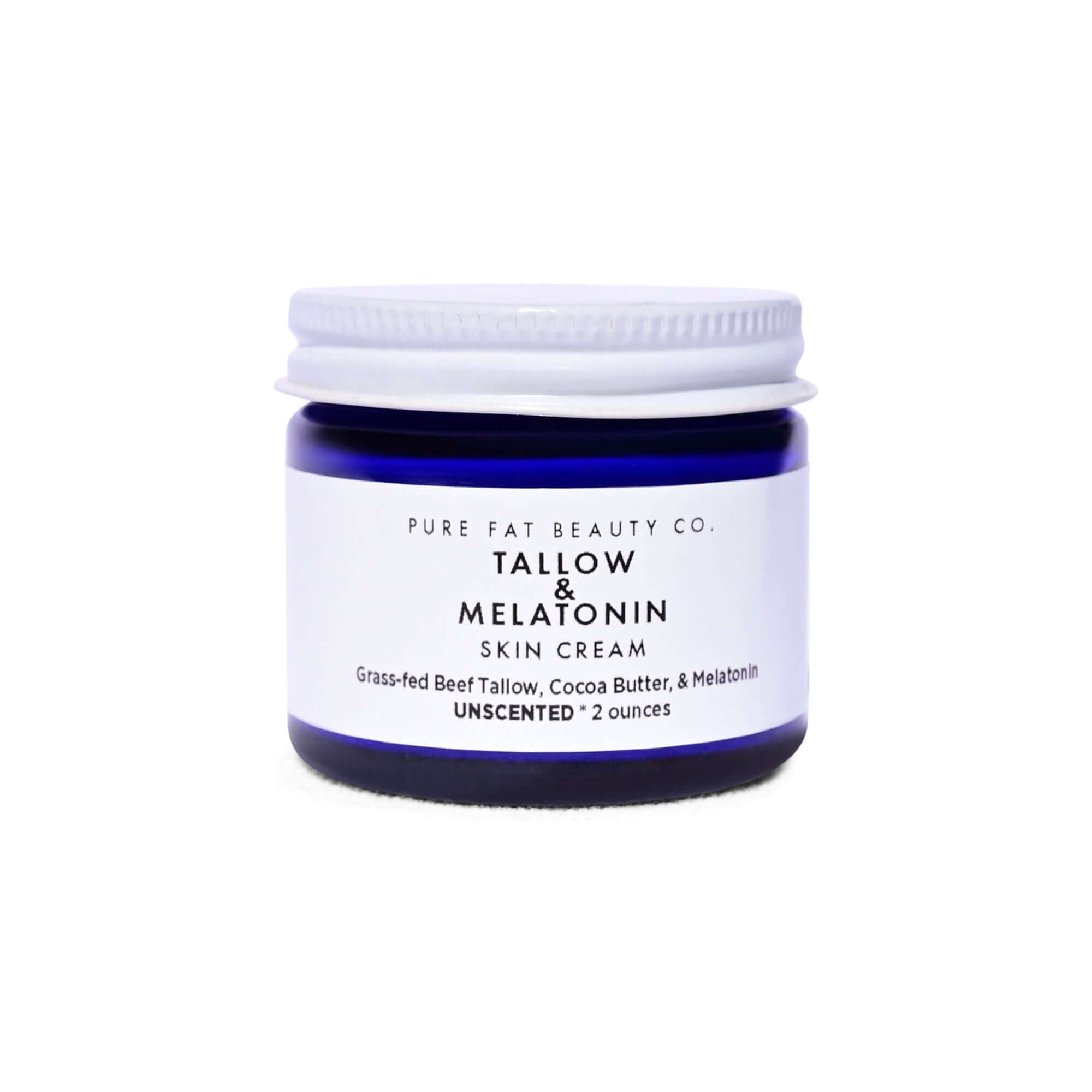 Unscented Tallow & Melatonin Skin Cream 2oz – Pure Fat Beauty